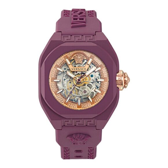 Versace | Accessories | Versace Vlegend Skeleton Automatic Watch Red ...